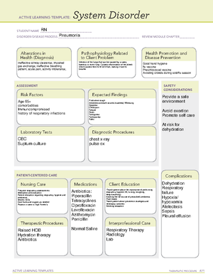 Hyperlipidemia System Disorder - ACTIVE LEARNING TEMPLATES THERAPEUTIC ...