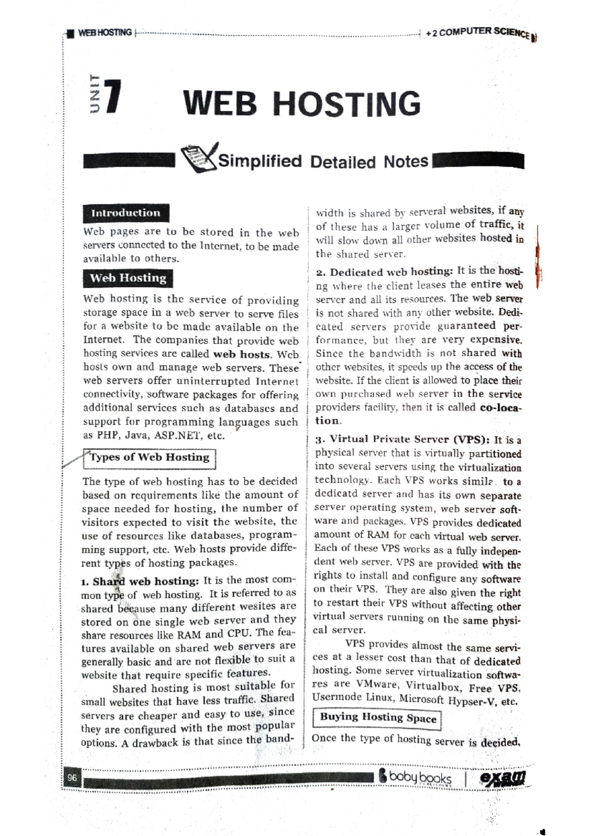 Web hosting - It is basic - Computer Science Fundamentals - Studocu