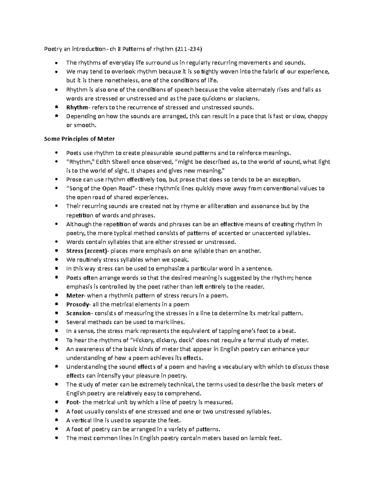 Poetry an introduction- 8 Patterns of rhythm (211-234) - Poetry an ...