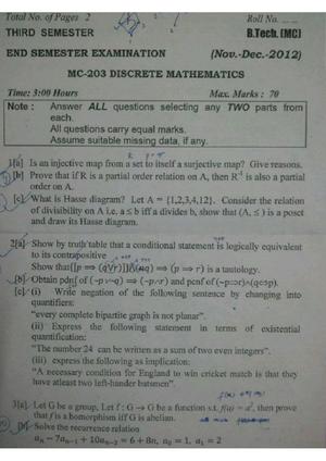 Discrete Maths Project Part 2 - Discrete Mathematics - Studocu