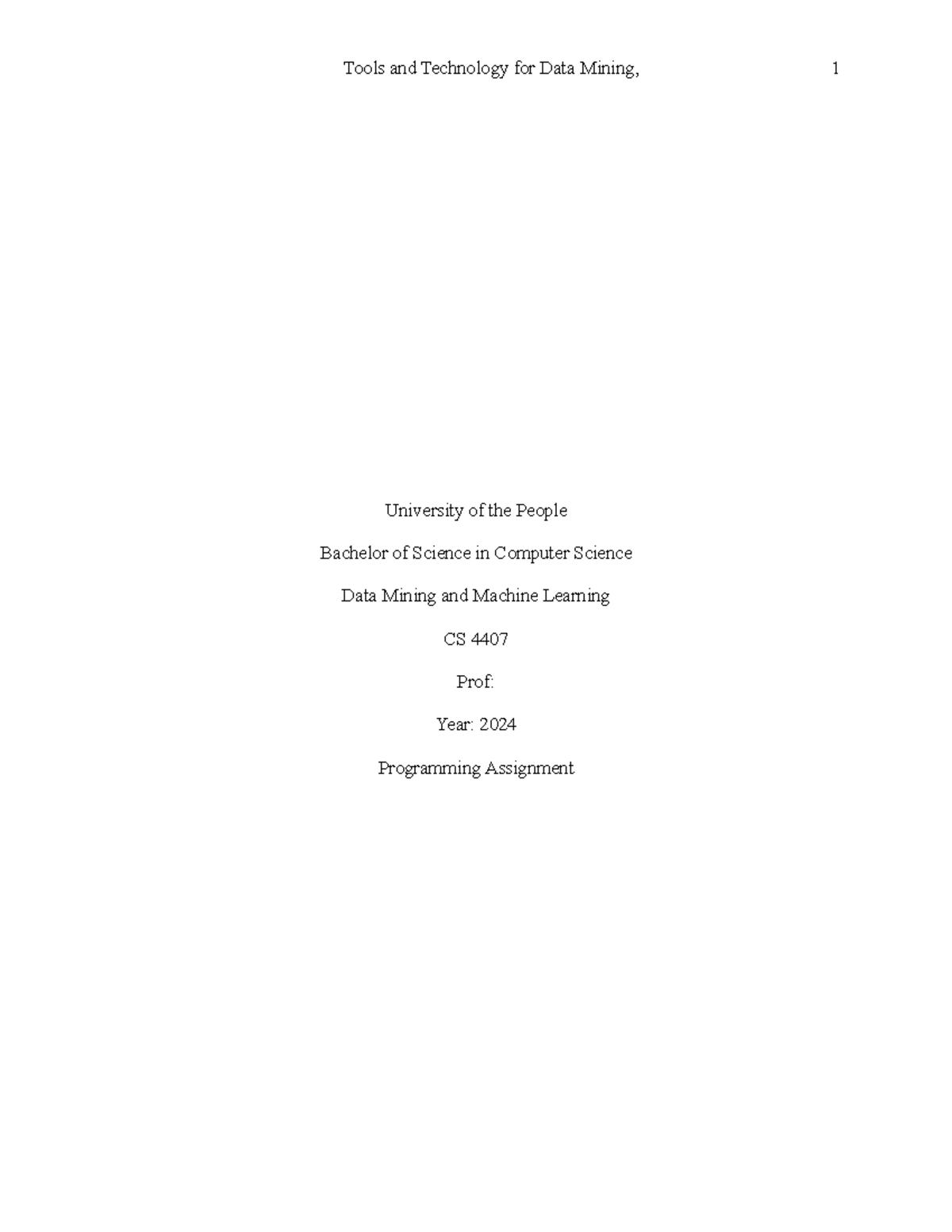 Programming Assignment Unit 2 - University of the People Bachelor of Science in Computer Science ...