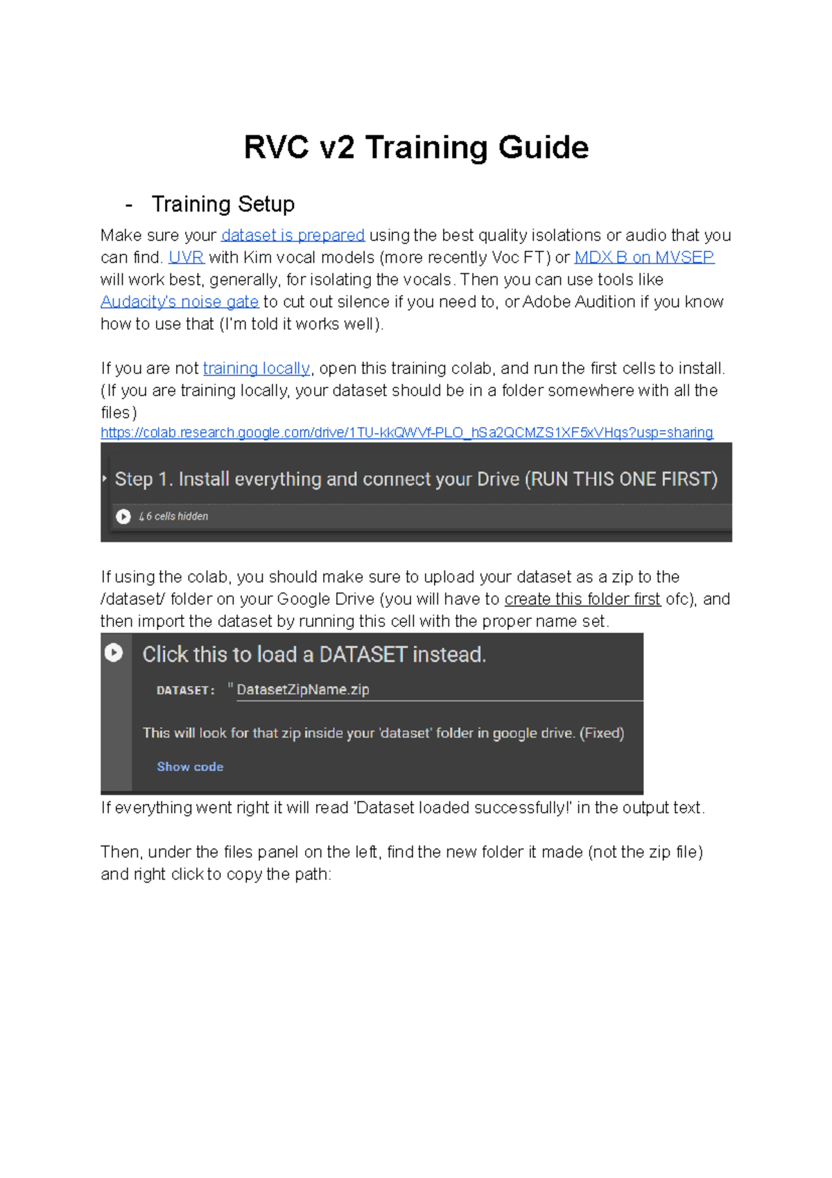 Training RVC v2 models Guide (by kalomaze) - RVC v2 Training Guide ...