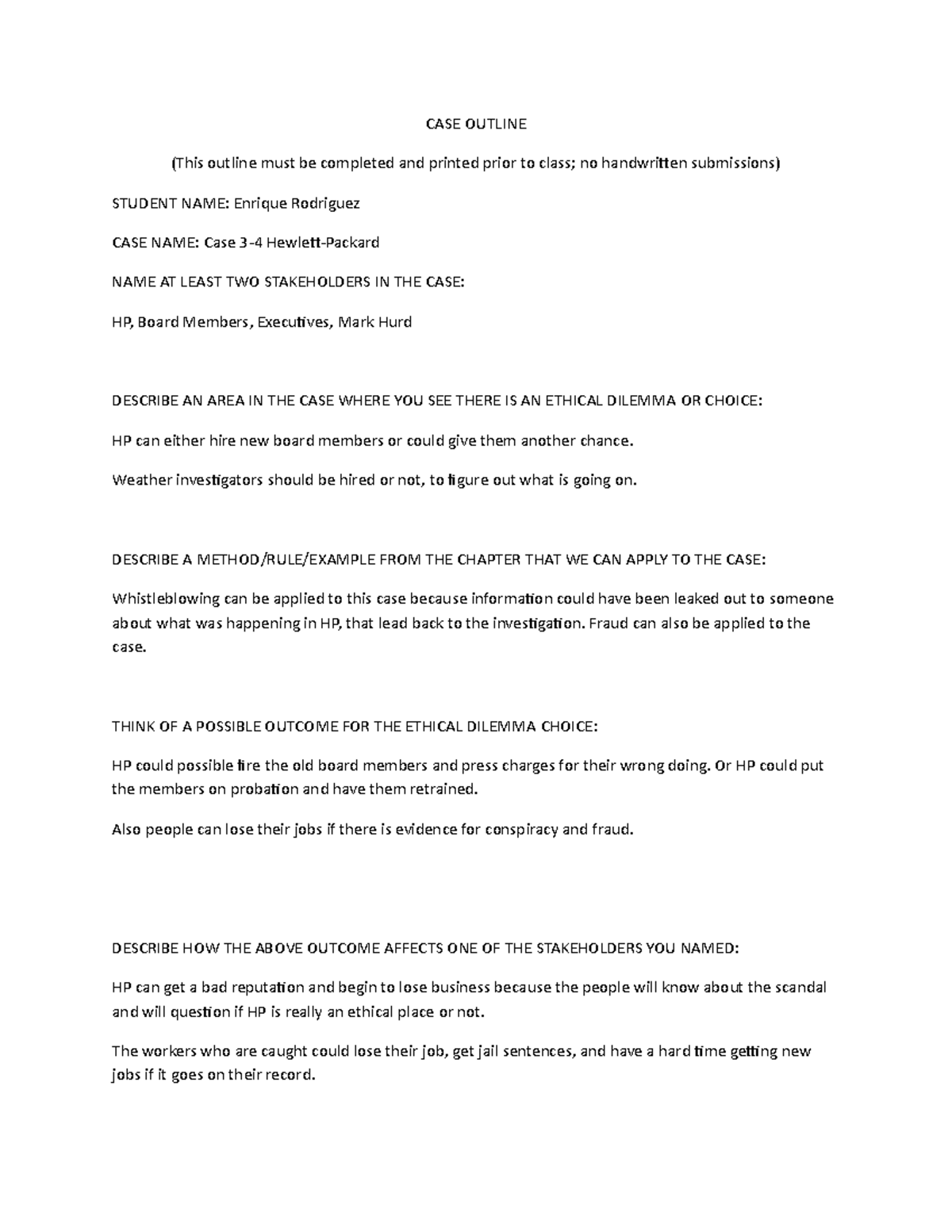 Case Outline 3-4 - CASE OUTLINE (This outline must be completed and ...