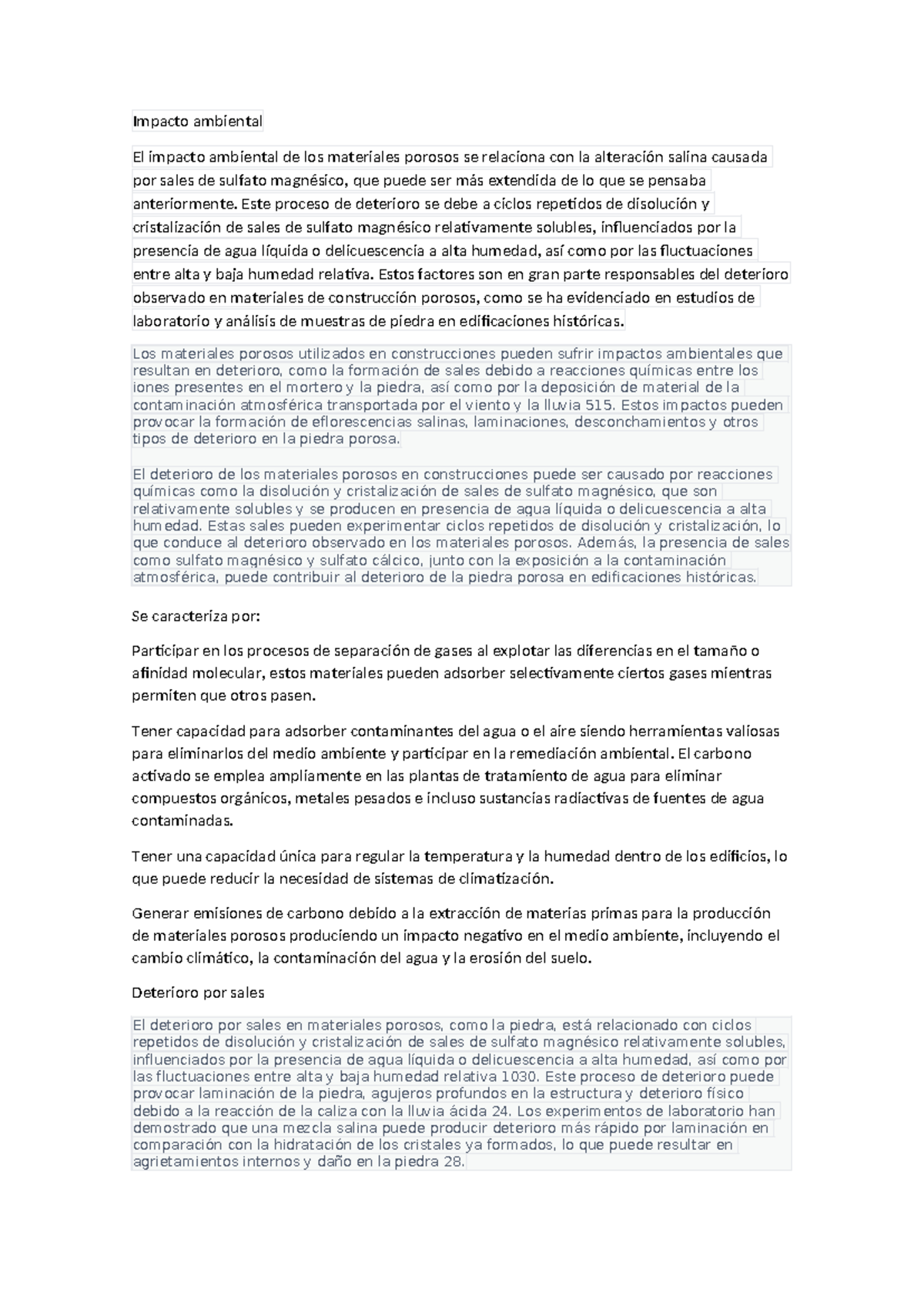Impacto ambiental - Este proceso de deterioro se debe a ciclos ...