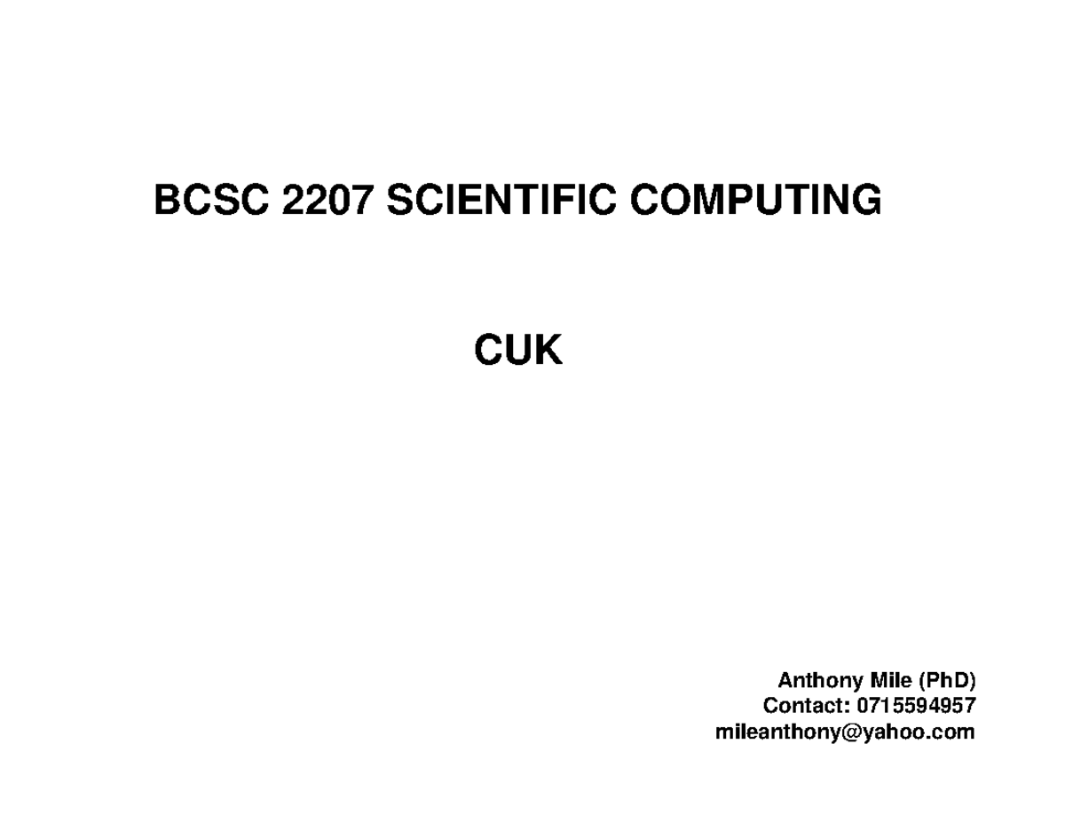 Chapter 1 - Basic Programming, Matrices and Arrays, Functions, Plotting ... Chapter 1 - Basic Programming, Matrices and Arrays, Functions, Plotting ...
