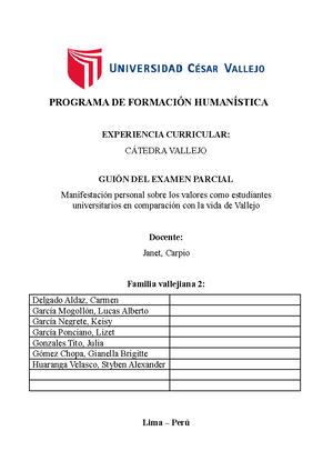 Caratula - Cátedra Vallejo - Facultad de Medicina Humana Universidad ...