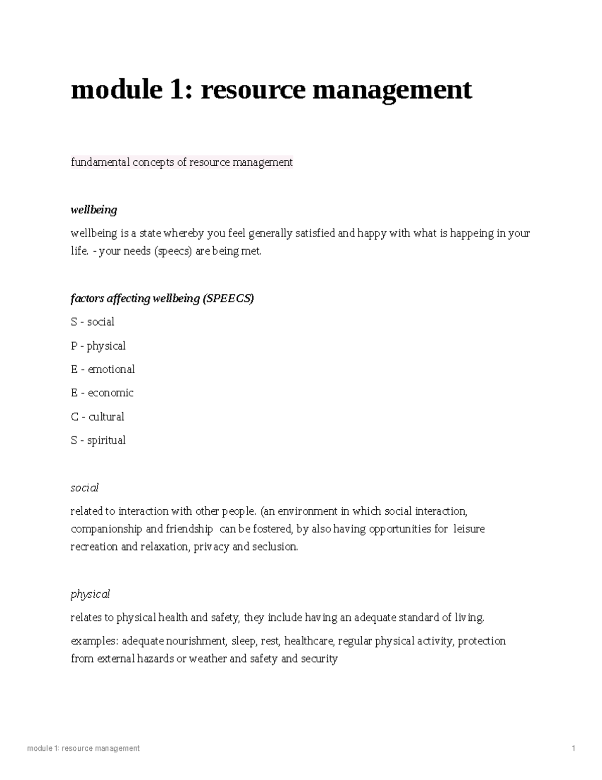 Resource management notess - module 1: resource management fundamental ...