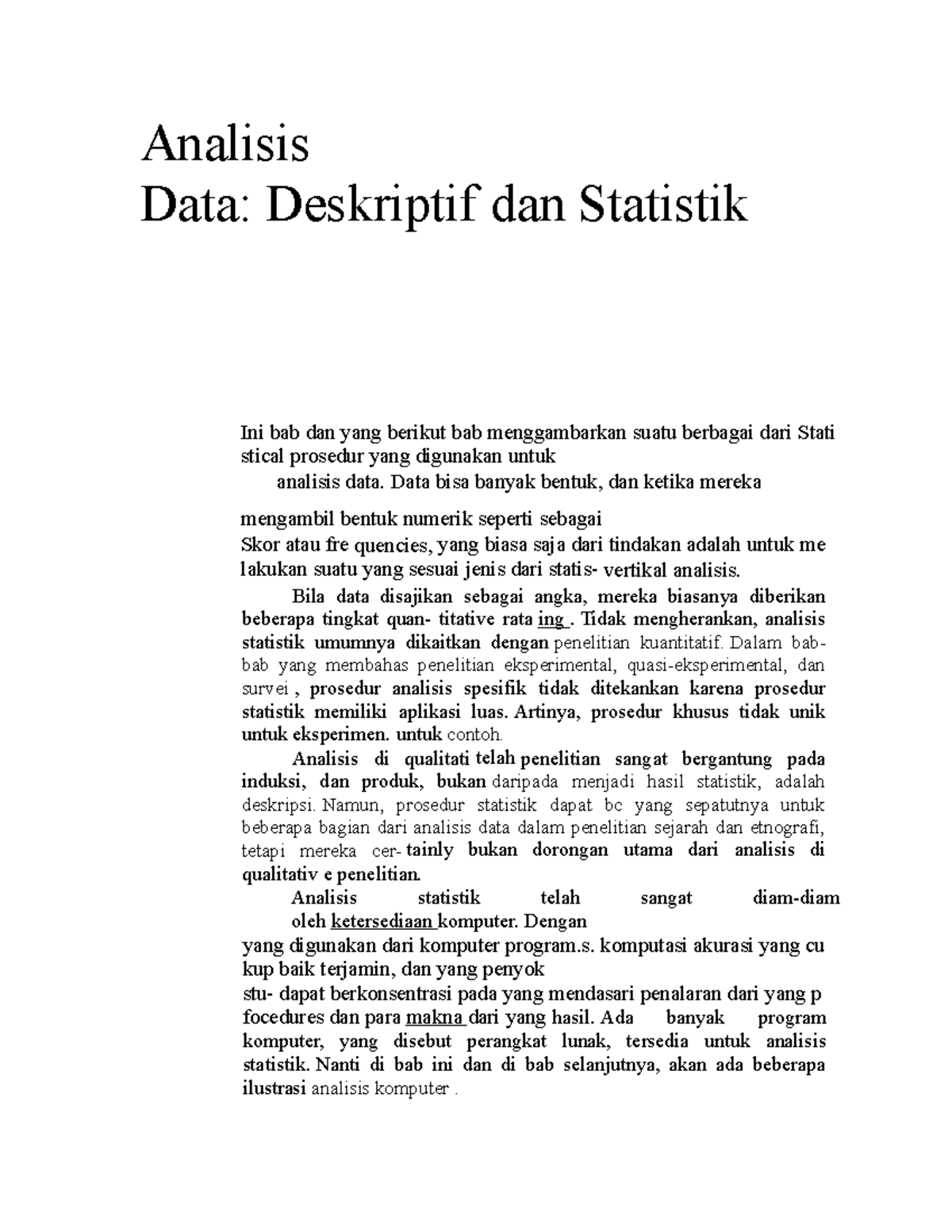 Translate wiersma - metodologi penelitian - Analisis Data: Deskriptif ...