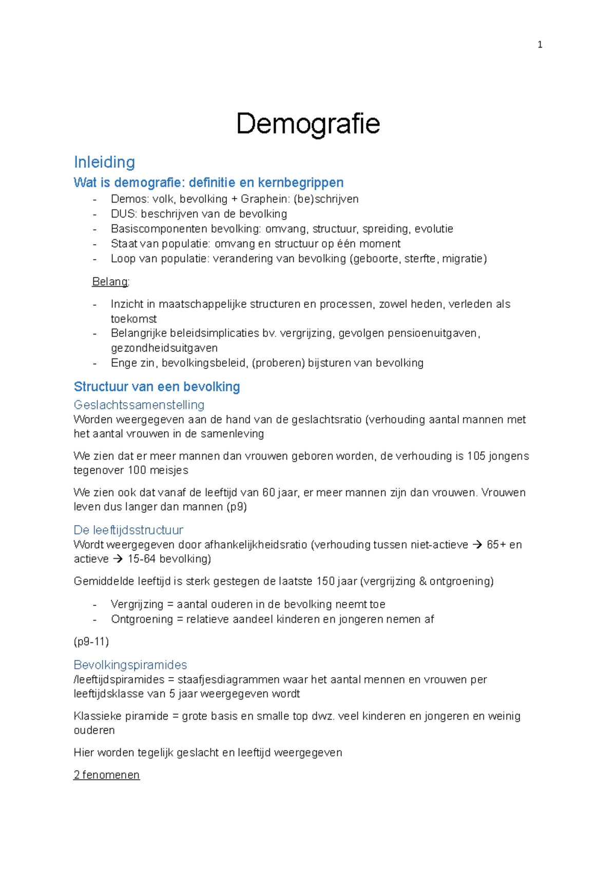 Demografie - gemakkelijk - Demografie Inleiding Wat is demografie ...
