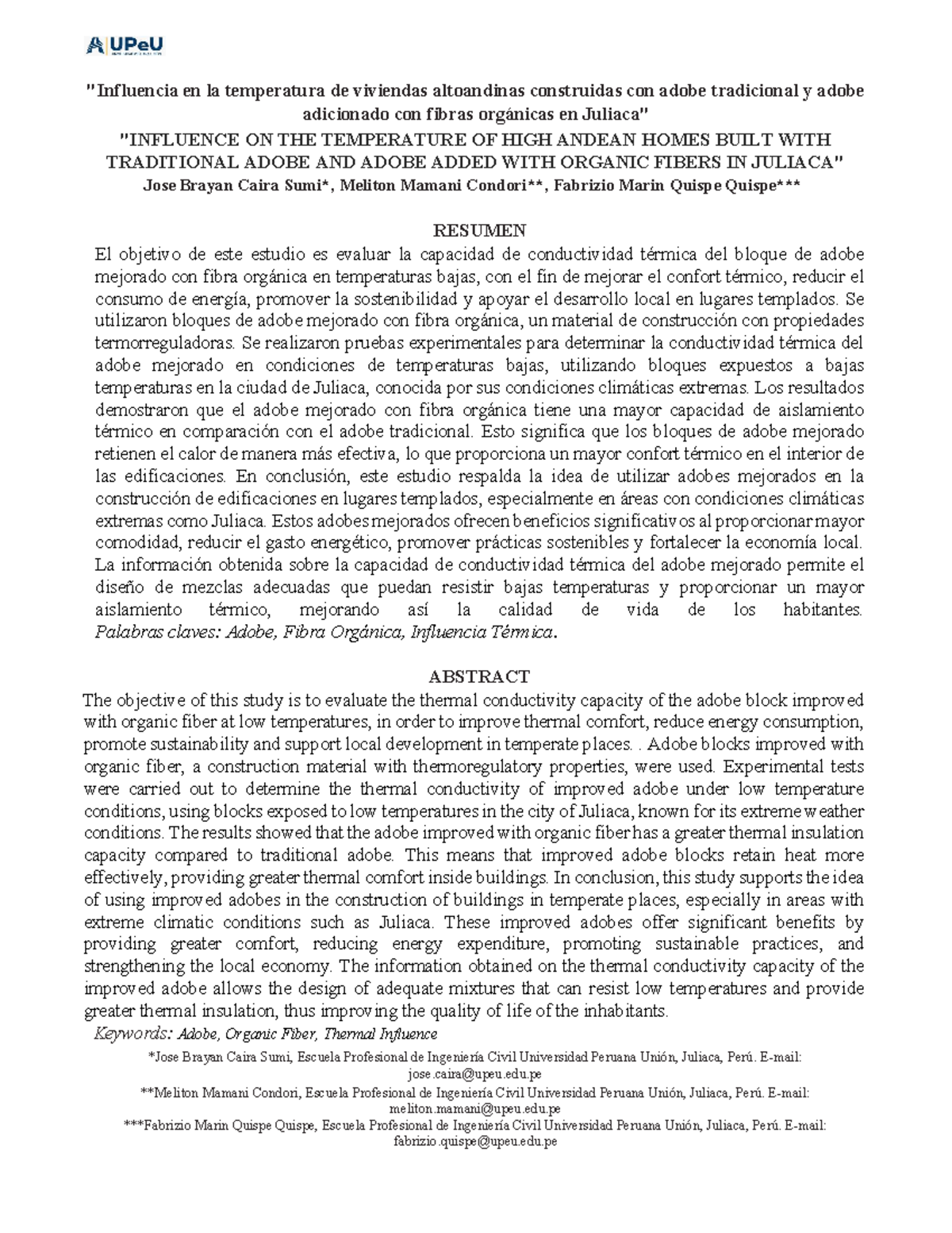 Avance de Artículo científico hasta Interpretación de resultados ...
