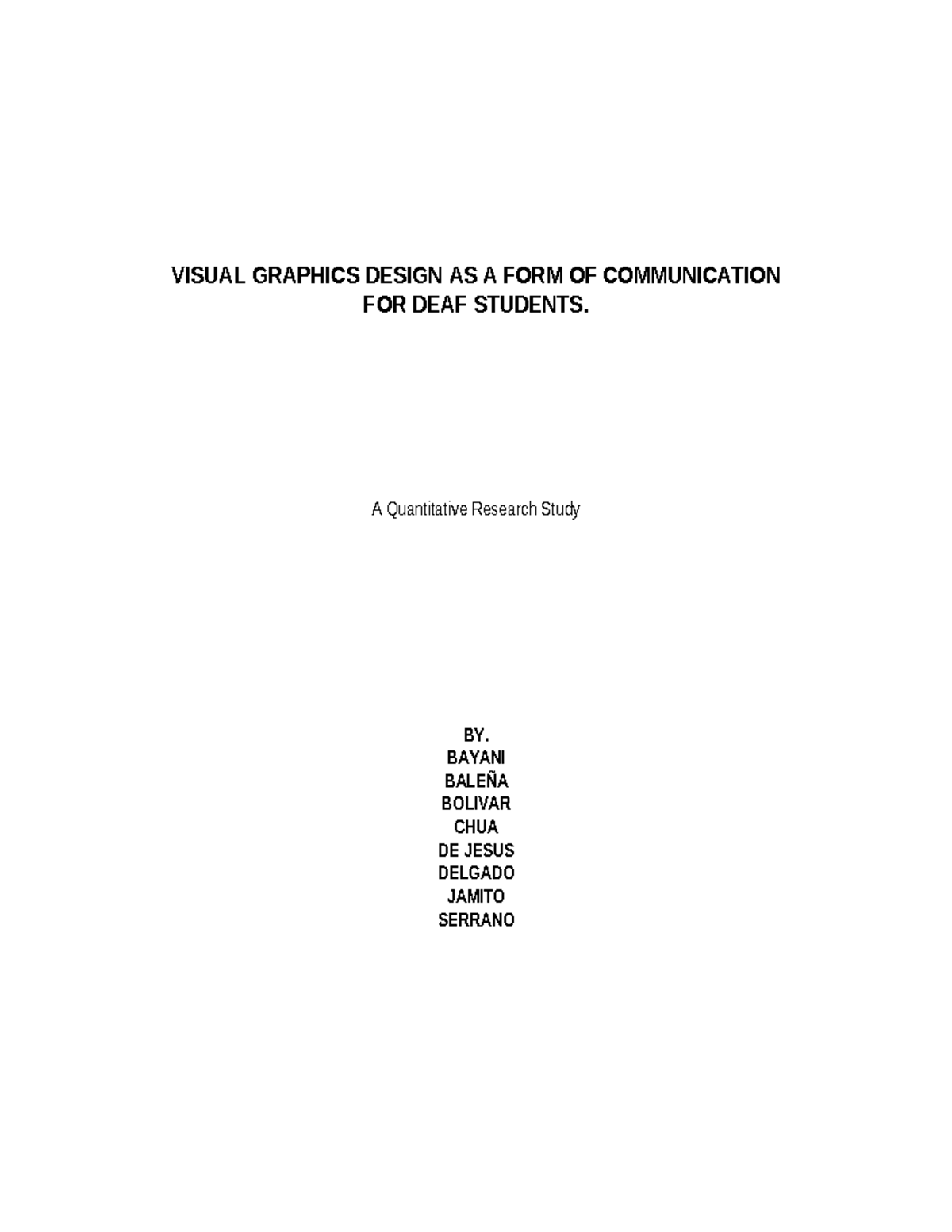 Group 2 Reseach Proposal - VISUAL GRAPHICS DESIGN AS A FORM OF ...