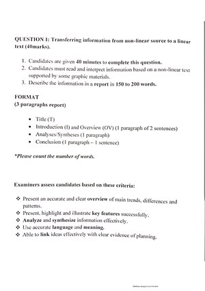 MUET Listening Notes - English - Studocu