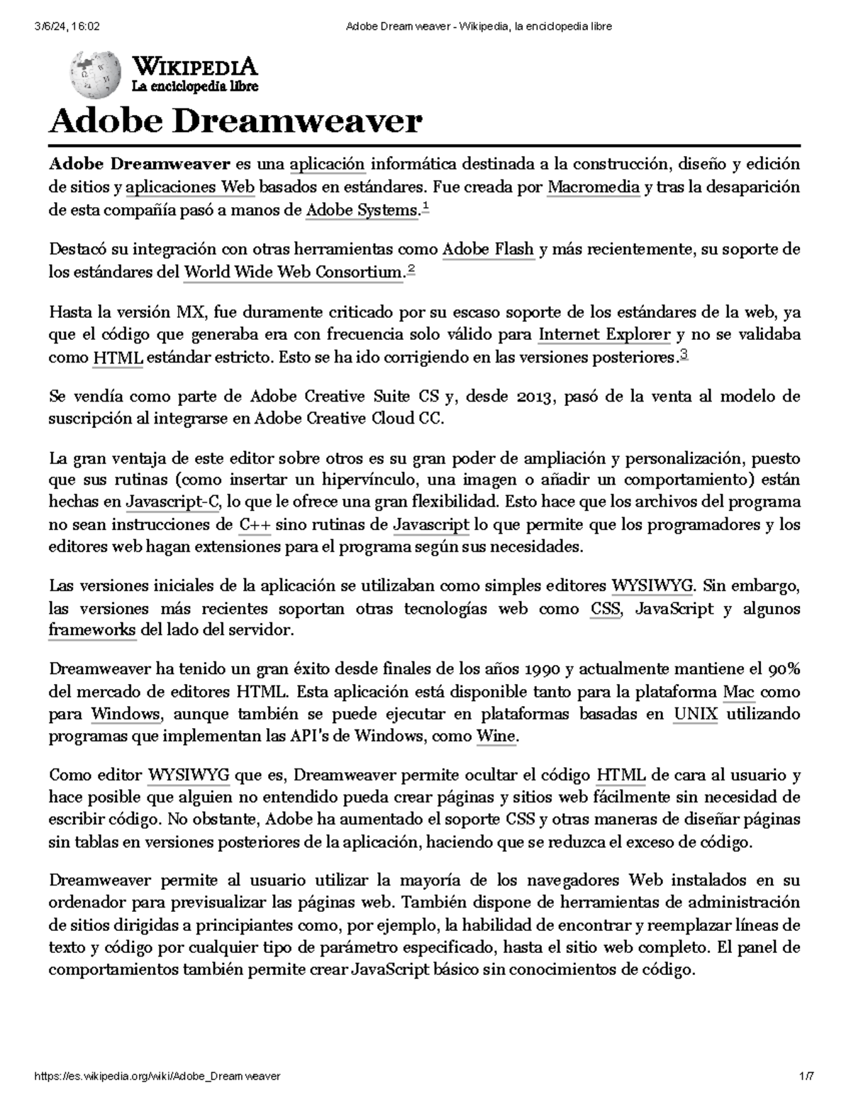 Adobe Dreamweaver - Wikipedia, la enciclopedia libre - Adobe ...