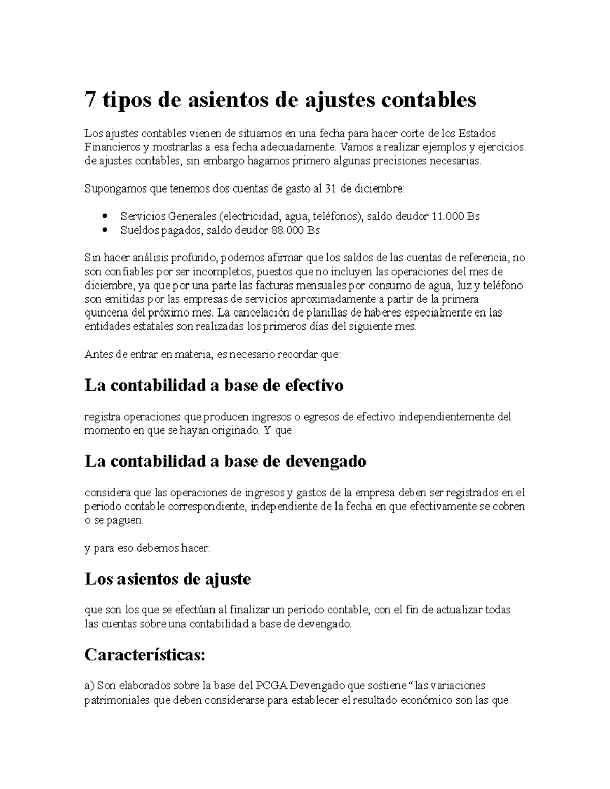 7 tipos de asientos de ajustes contables - Vamos a realizar ejemplos y ...