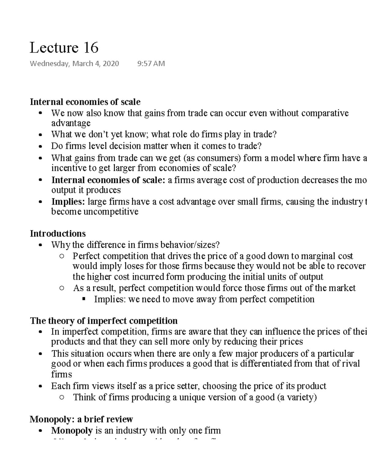Lecture 16 - external economies of scale - Warning: TT: undefined function: 32 Warning: TT ...