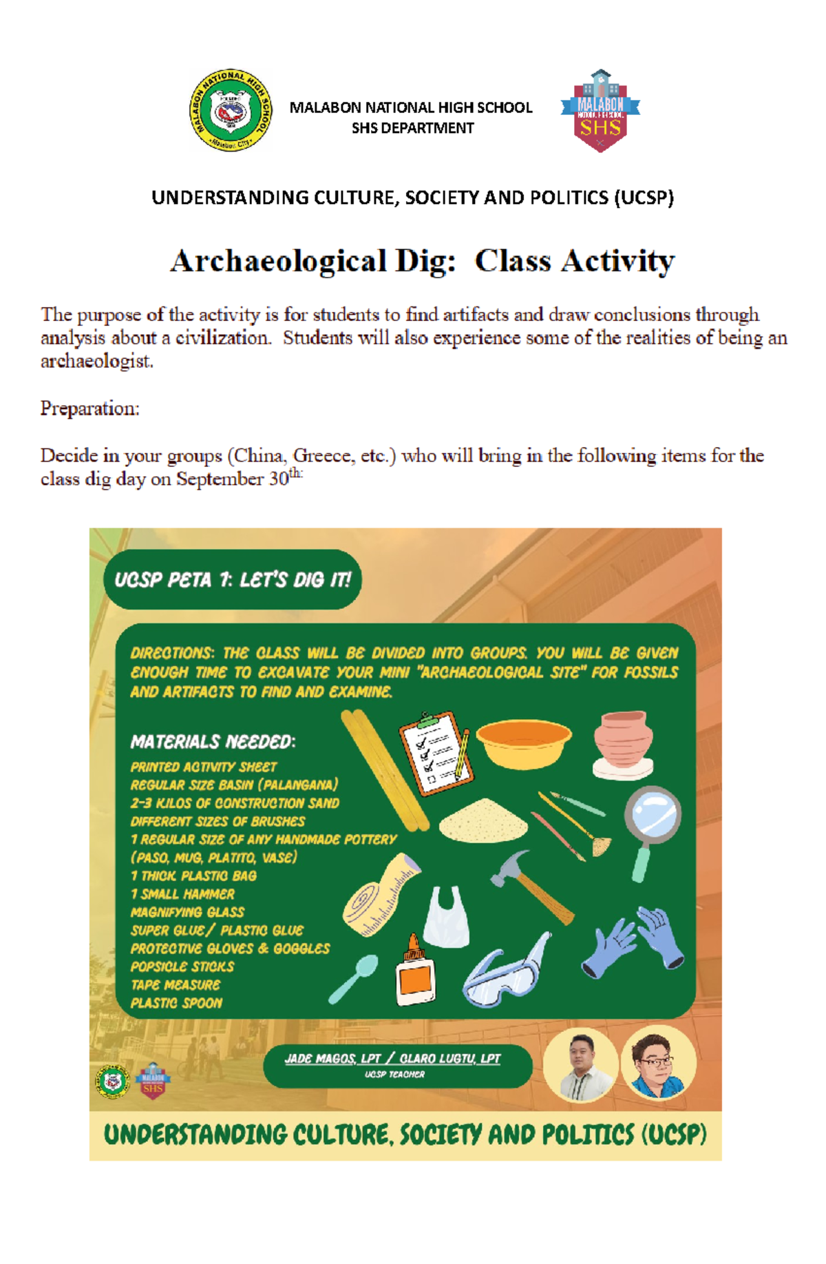 UCSP-PETA-1 - weqweqwe - Teaching Approaches in Social Science Discipline in Basic Education ...