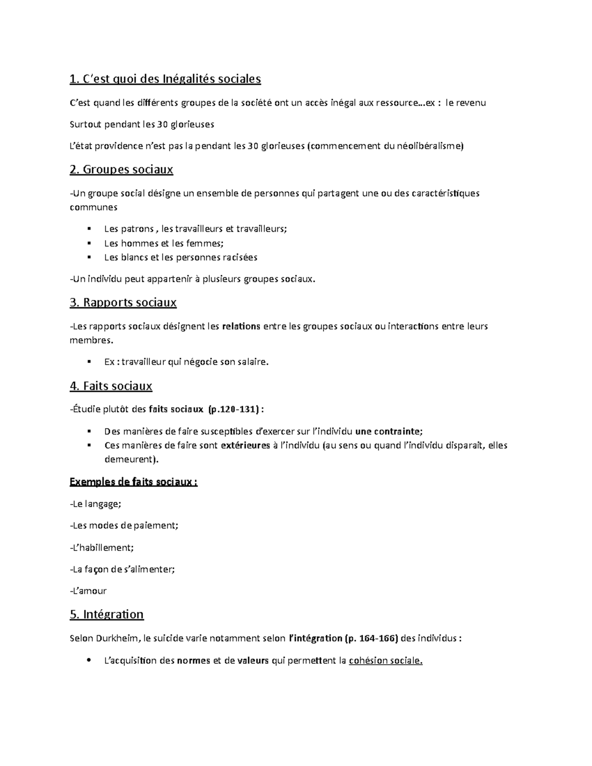 Étude Socio - 1. C’est quoi des Inégalités sociales C’est quand les ...