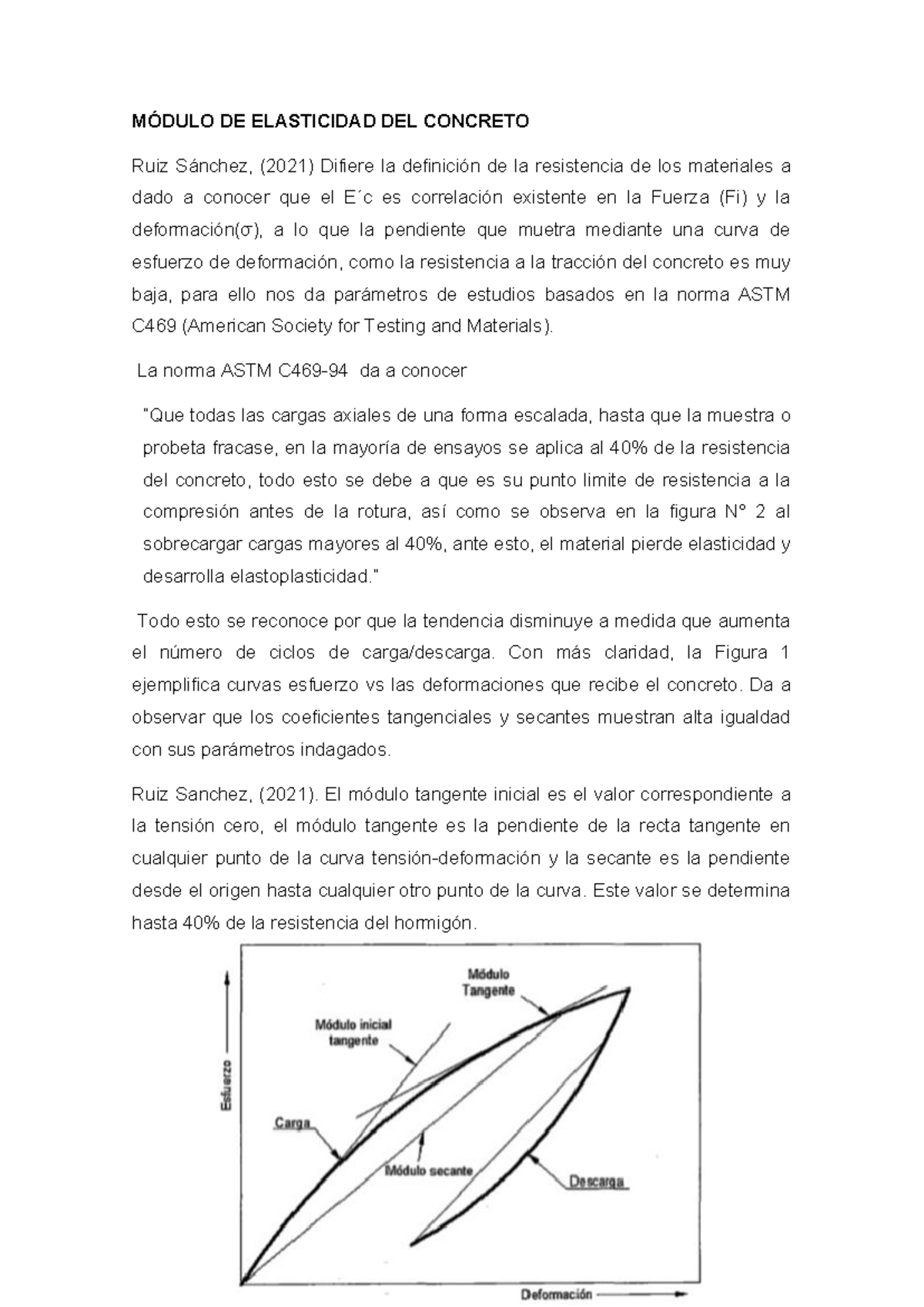 Módulo DE Elasticidad DEL Concreto y coeficiente de posion - MÓDULO DE ELASTICIDAD DEL CONCRETO ...