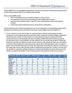 Homework 1 - Deterministic Models & Optimization - IEMS 313 Homework 1 Consider the inequalities ...