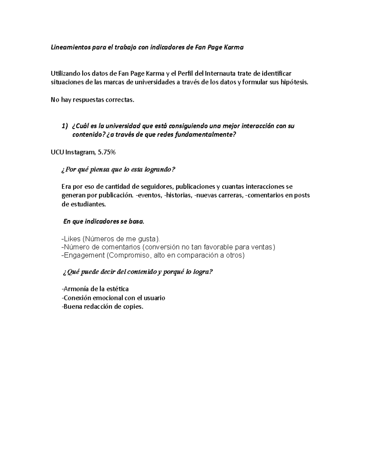 Revisión Fan Page Karma - word 2 - Lineamientos para el trabajo con ...