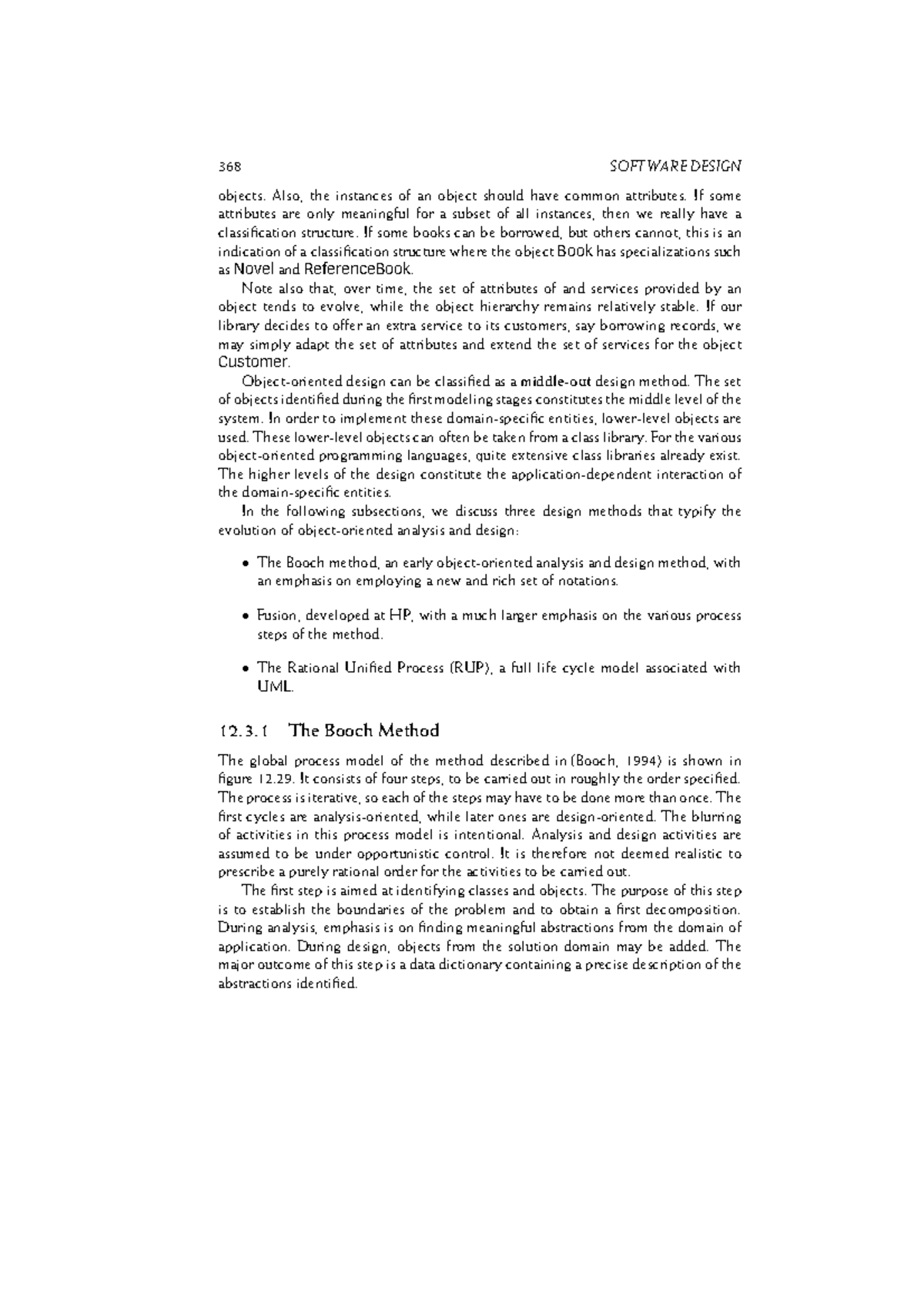 Computer Engineering 101 - 368 SOFTWARE DESIGN objects. Also, the ...