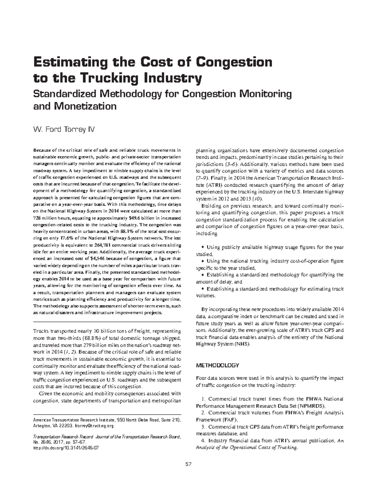 Torrey 2017 - paper - 57 Transportation Research Record: Journal of the ...
