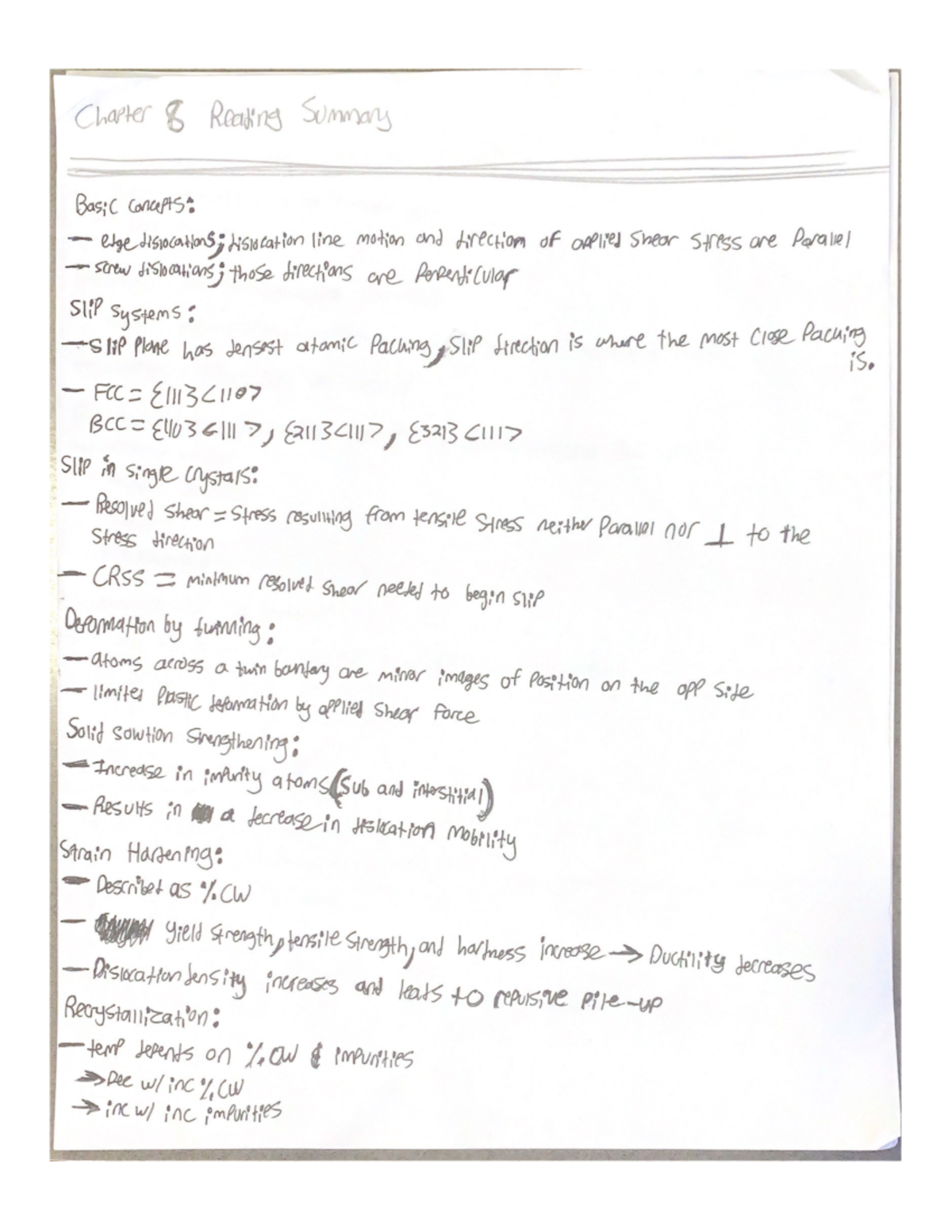 Chapter 8 Reading Summary - EMA 3010 - Studocu