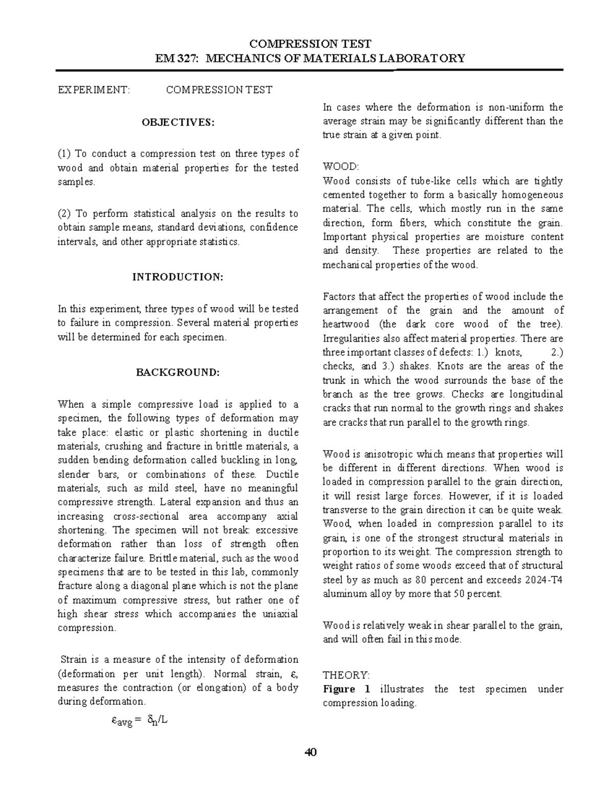 Pdfcoffee - This can use as a guide. - EM 327: MECHANICS OF MATERIALS ...