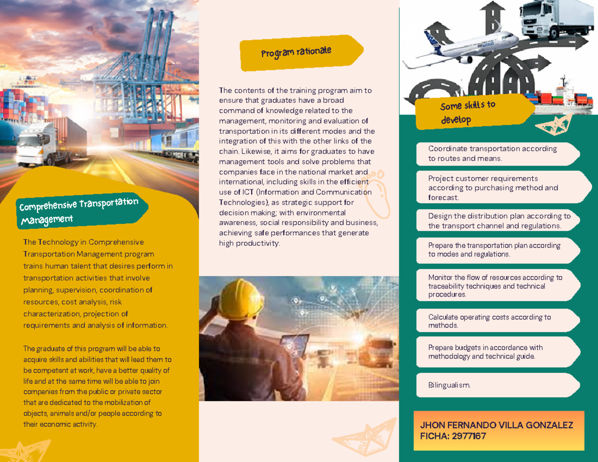 Comprehensive Transportation Management - Program rationale The ...