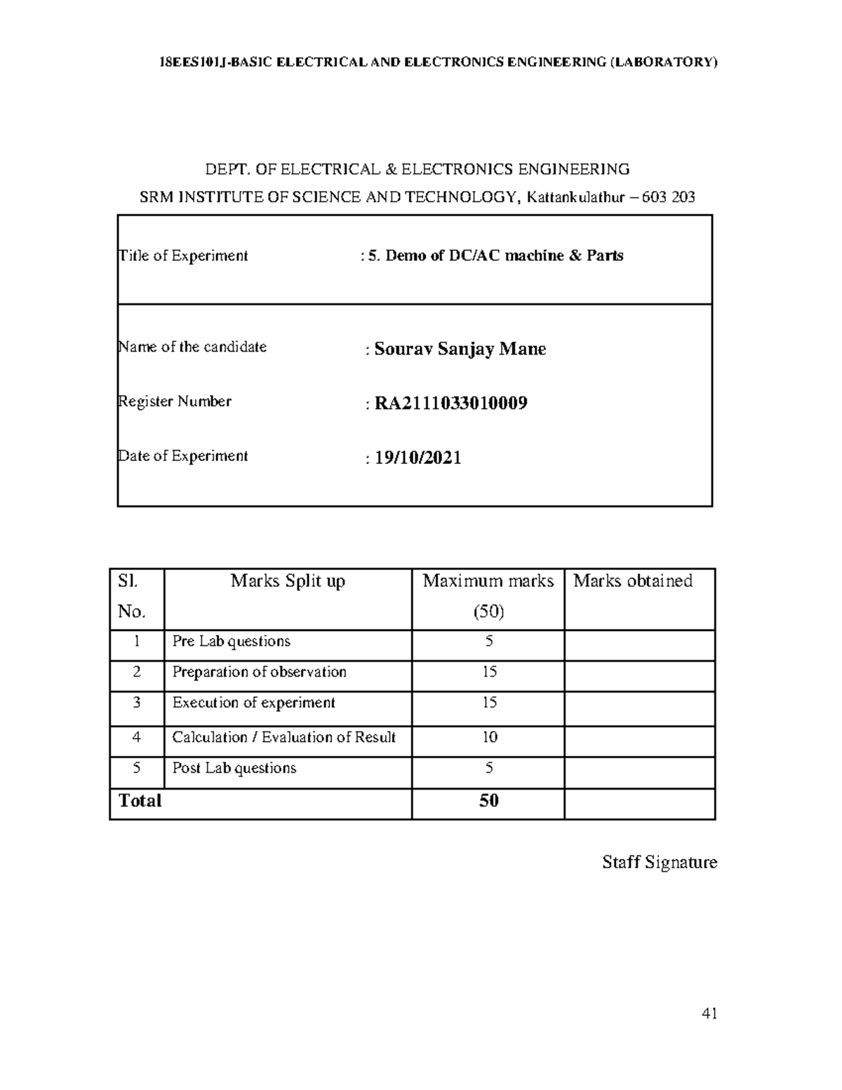 5 - Assignment of Basic Electrical and Electronics Engineering ...