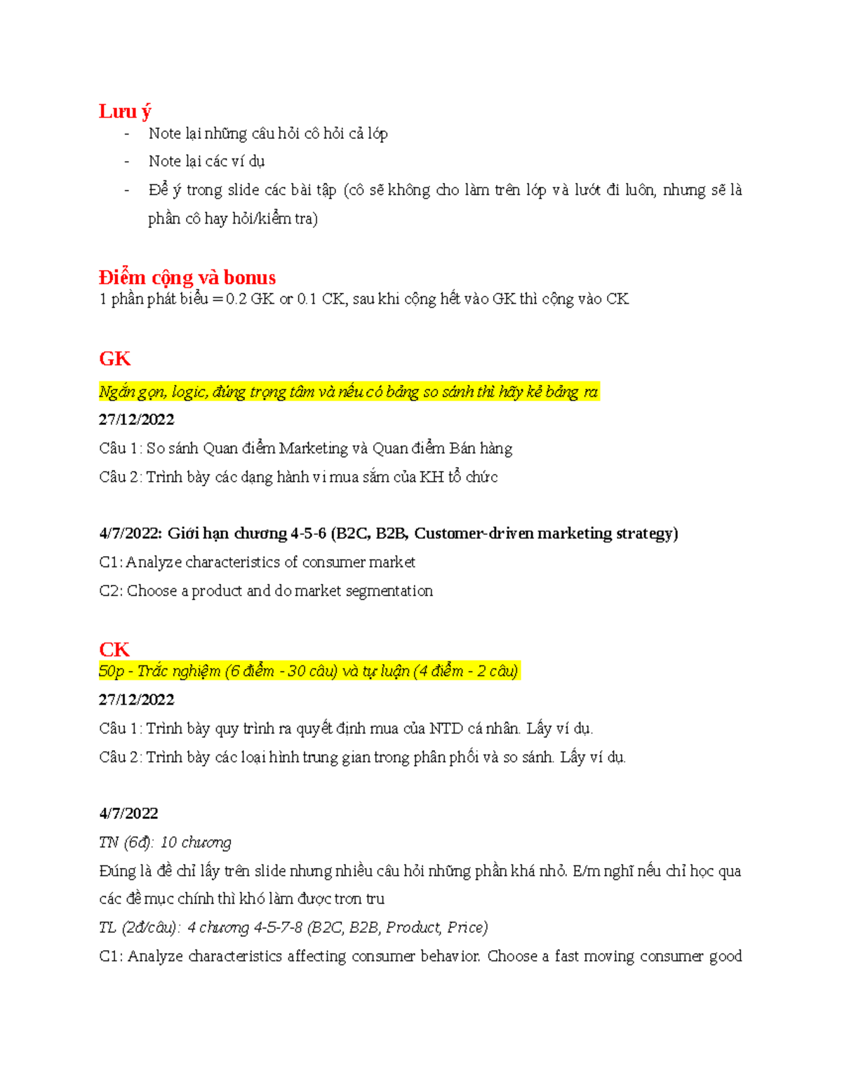 Final - Tư tưởng HCM - L u ýư Note l i nh ng câu h i cô h i cạ ữ ỏ ỏ ả ớl p Note l i các ví dạ ụ ...