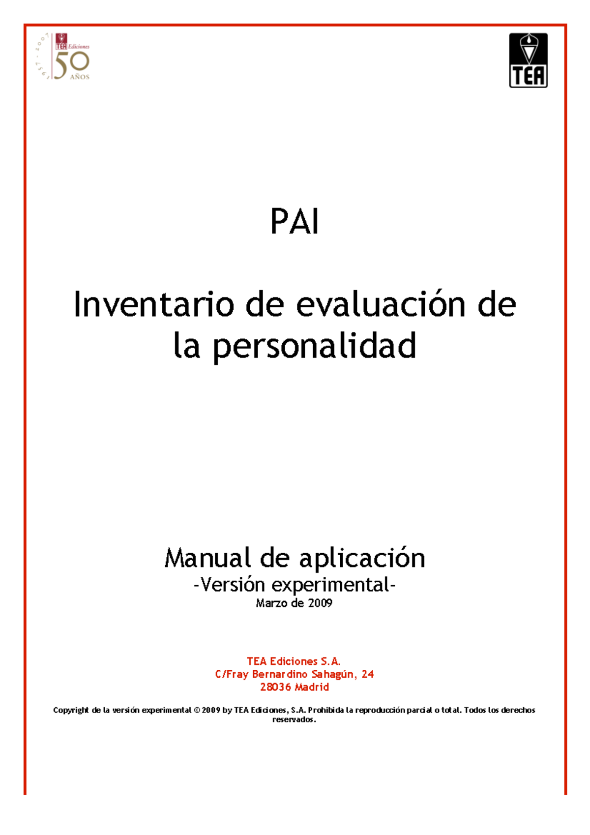 Manual-Inventario-PAI - PAI Inventario de evaluación de la personalidad ...