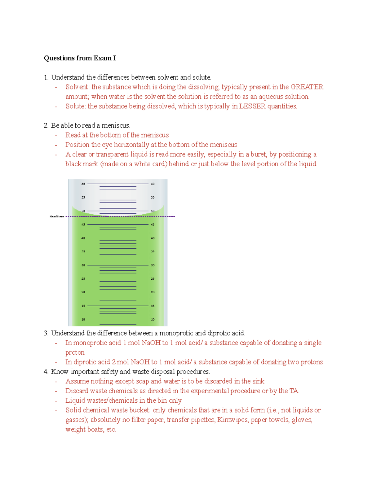Cheml 102-Exam 2 study guide - Questions from Exam I Understand the ...