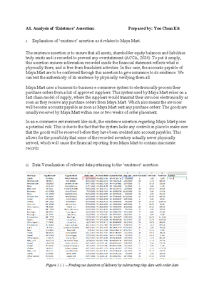 Tutorial 1 - Audit - DISCUSSION 1: ASSURANCE ENGAGEMENT The Self Study questions for this topic ...