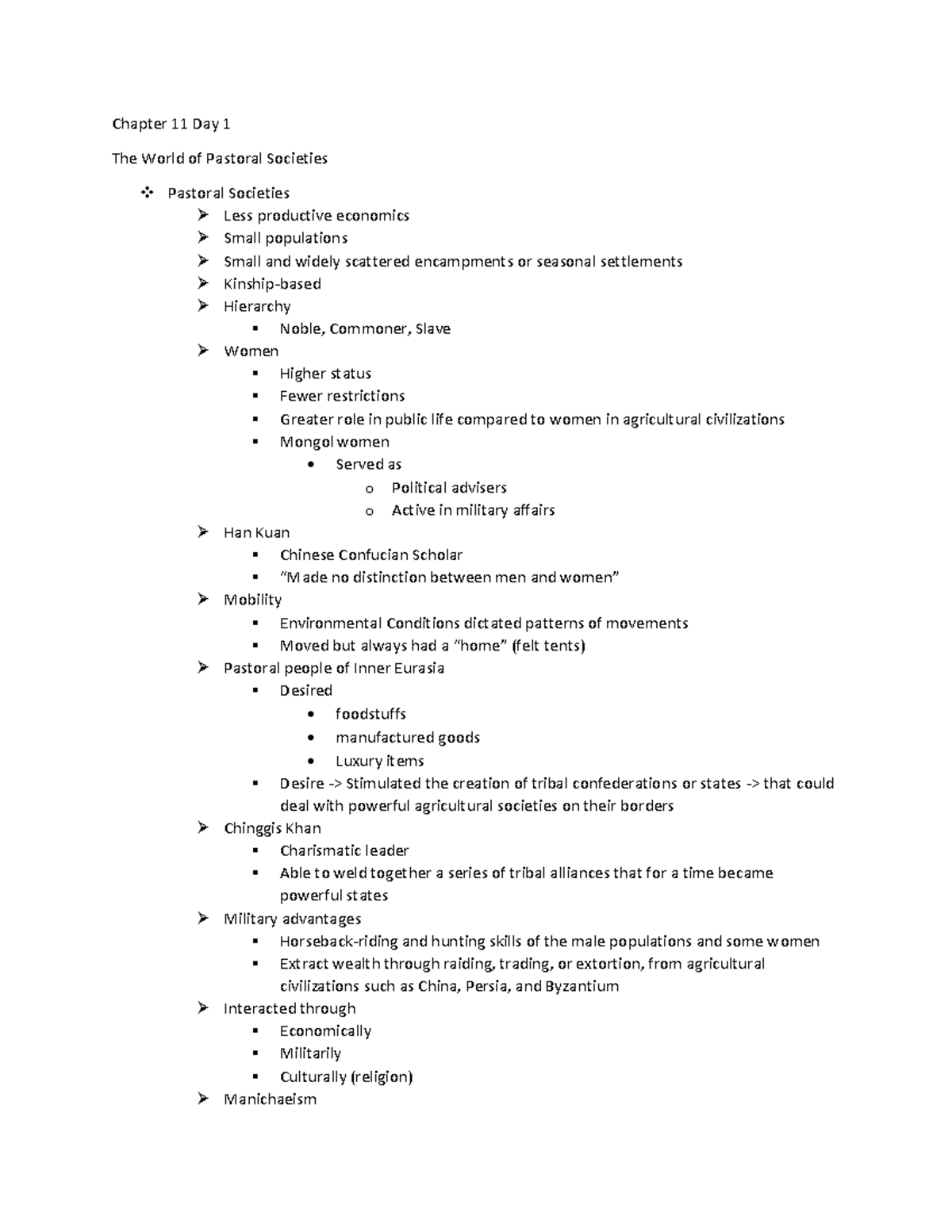 History Chapter 11 Day 1 - HIST 4151 - Studocu