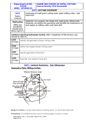 TMC CDT7 Mechanisimofchipformationandtypesofcutting - KITSW 6ME2 AY ...