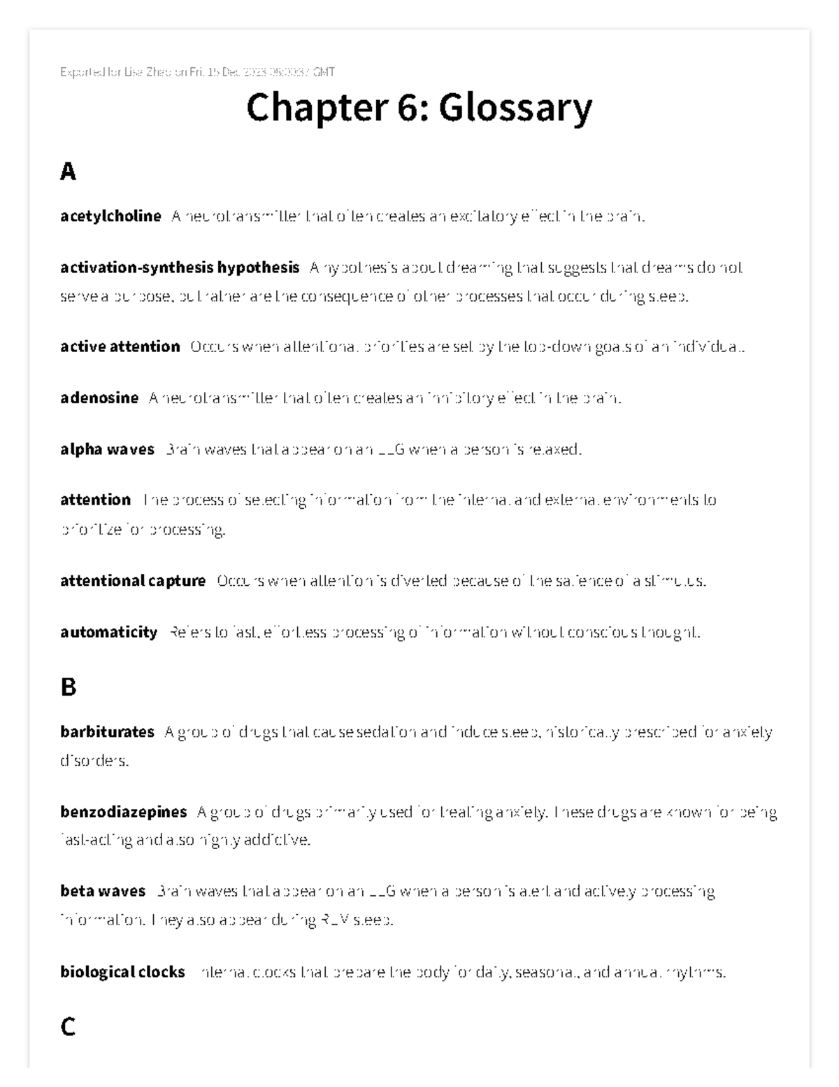 Chapter 6 Glossary - glossery - Exported for Lisa Zhao on Fri, 15 Dec ...