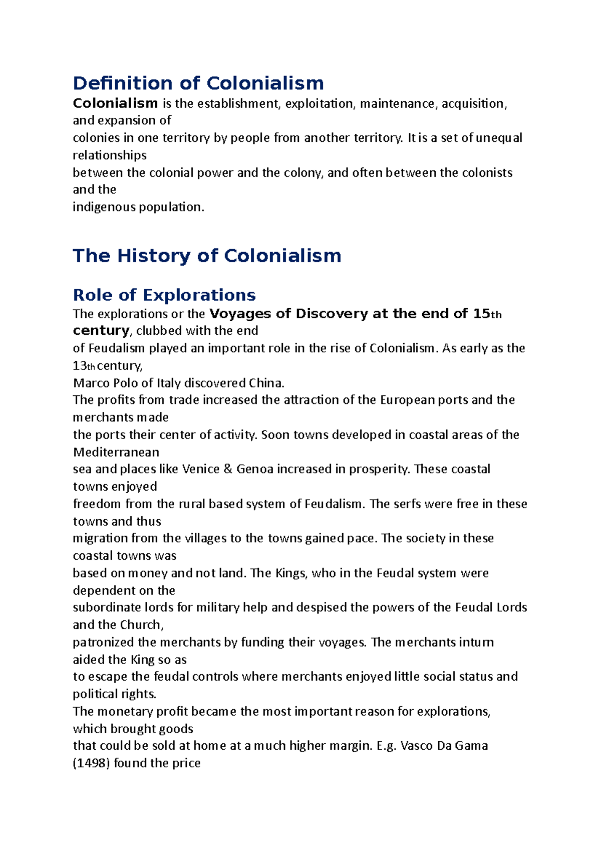 Oxford Dictionary Definition Colonialism at Natalie Hawes blog