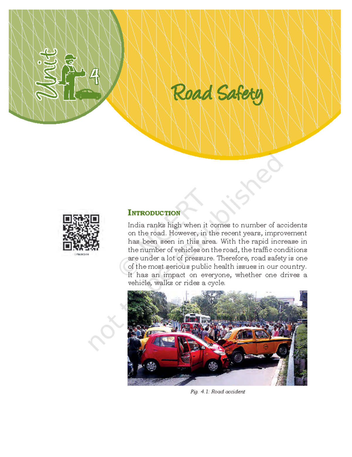 Road safety analysis - Notes - Unit Road Safety 4 IntroductIon India ...