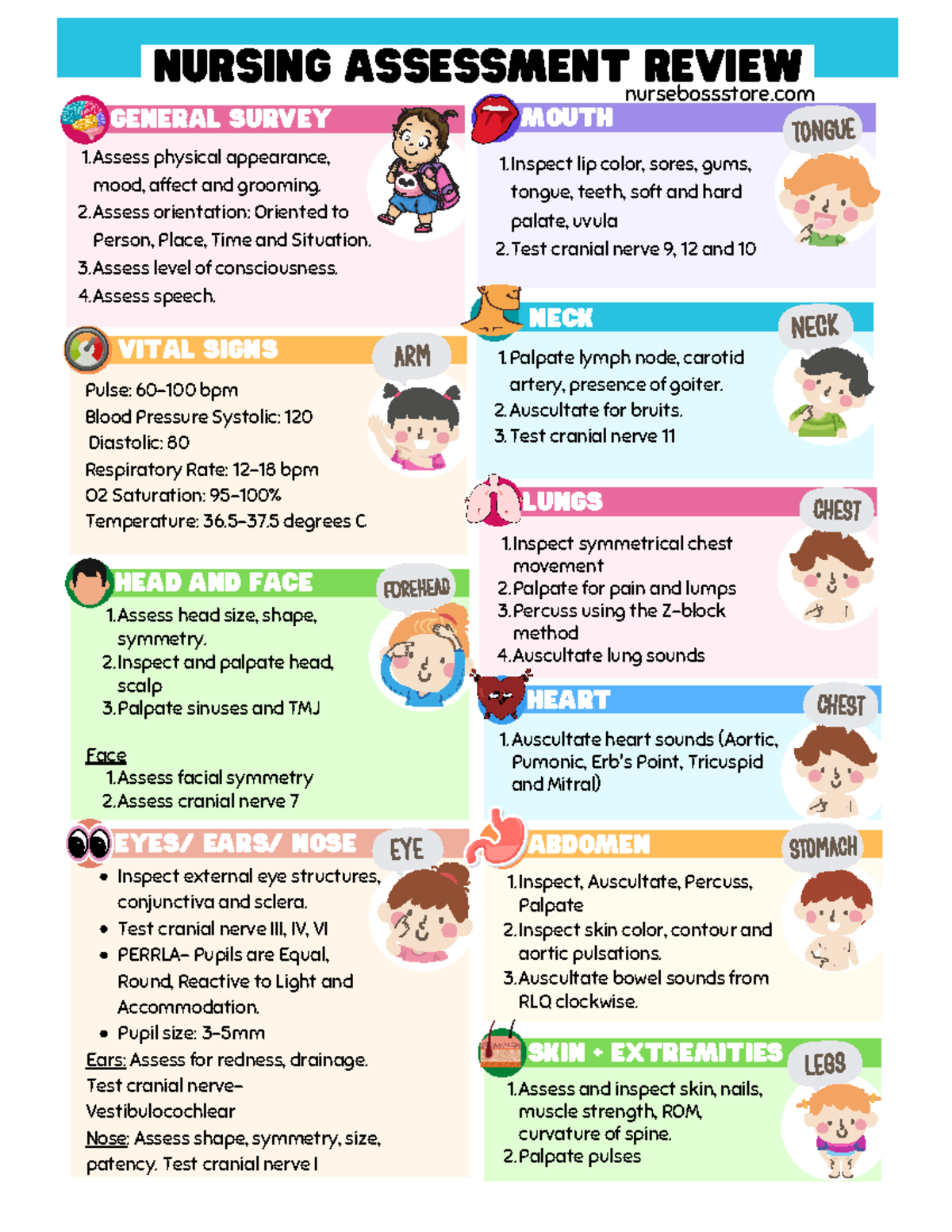 Health assement - little facts - Assess phsical appearance, mood ...