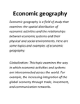 Economic Geography - BGO257 - Studocu