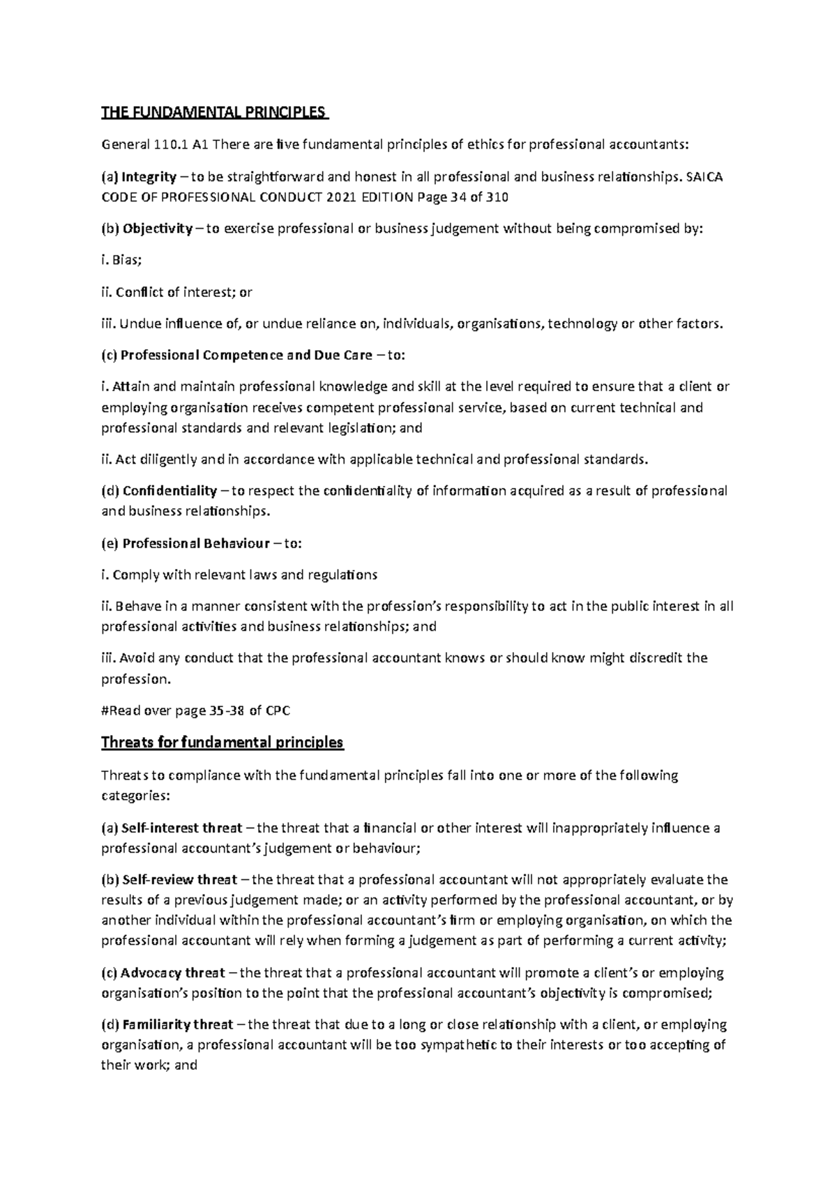 THE Fundamental Principles - THE FUNDAMENTAL PRINCIPLES General 110 A1 ...