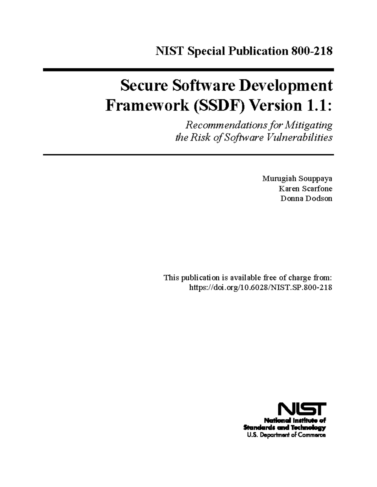 Desarrollo seguro 1723091081 - NIST Special Publication 800- Secure ...
