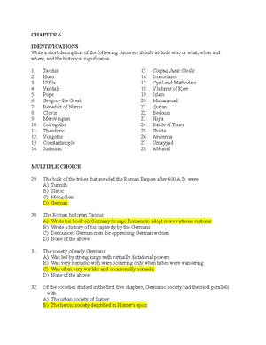 Exam 1 Study Guide - CHAPTER 1 IDENTIFICATIONS Write a short ...