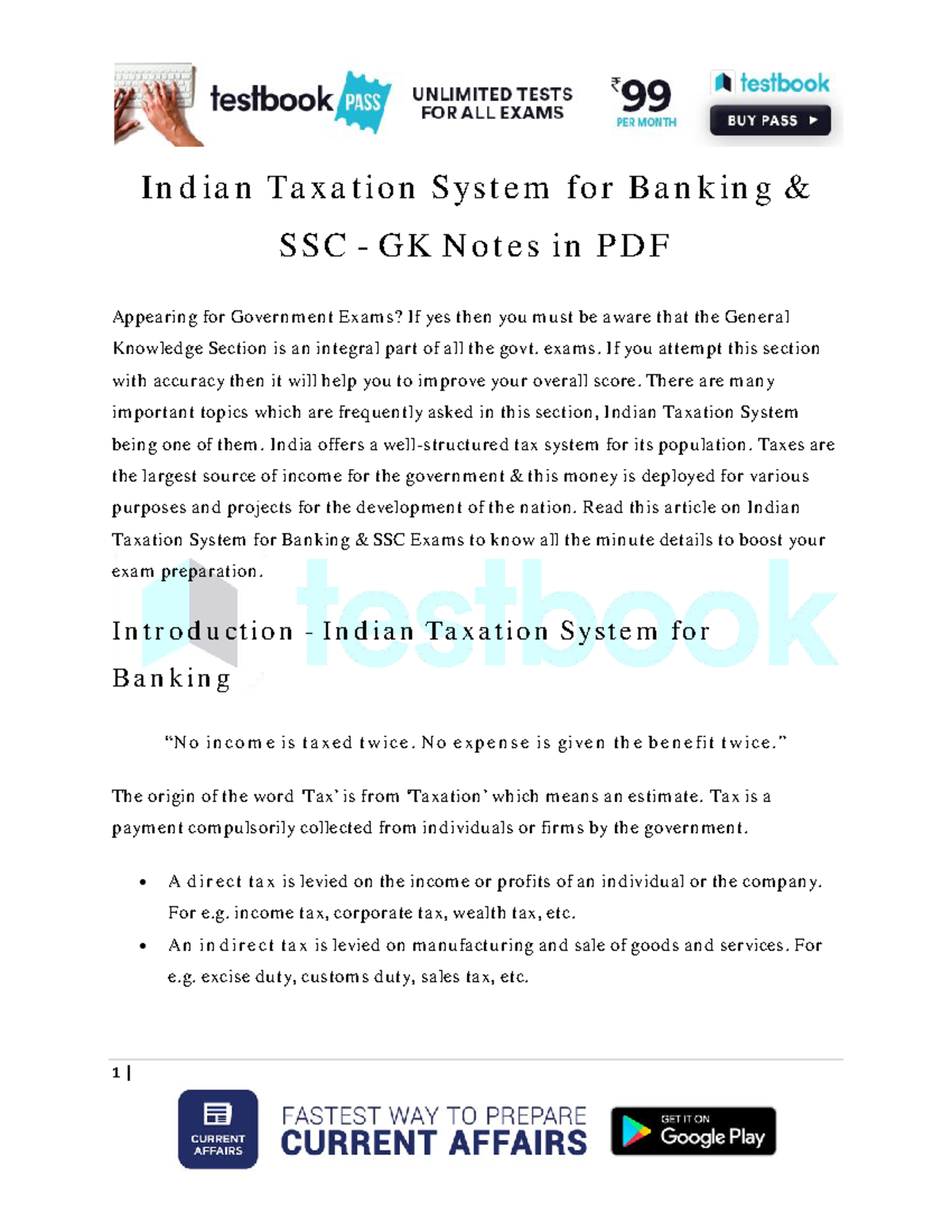 Indian Taxation System for Banking - In d ian Taxatio n Sys te m fo r ...