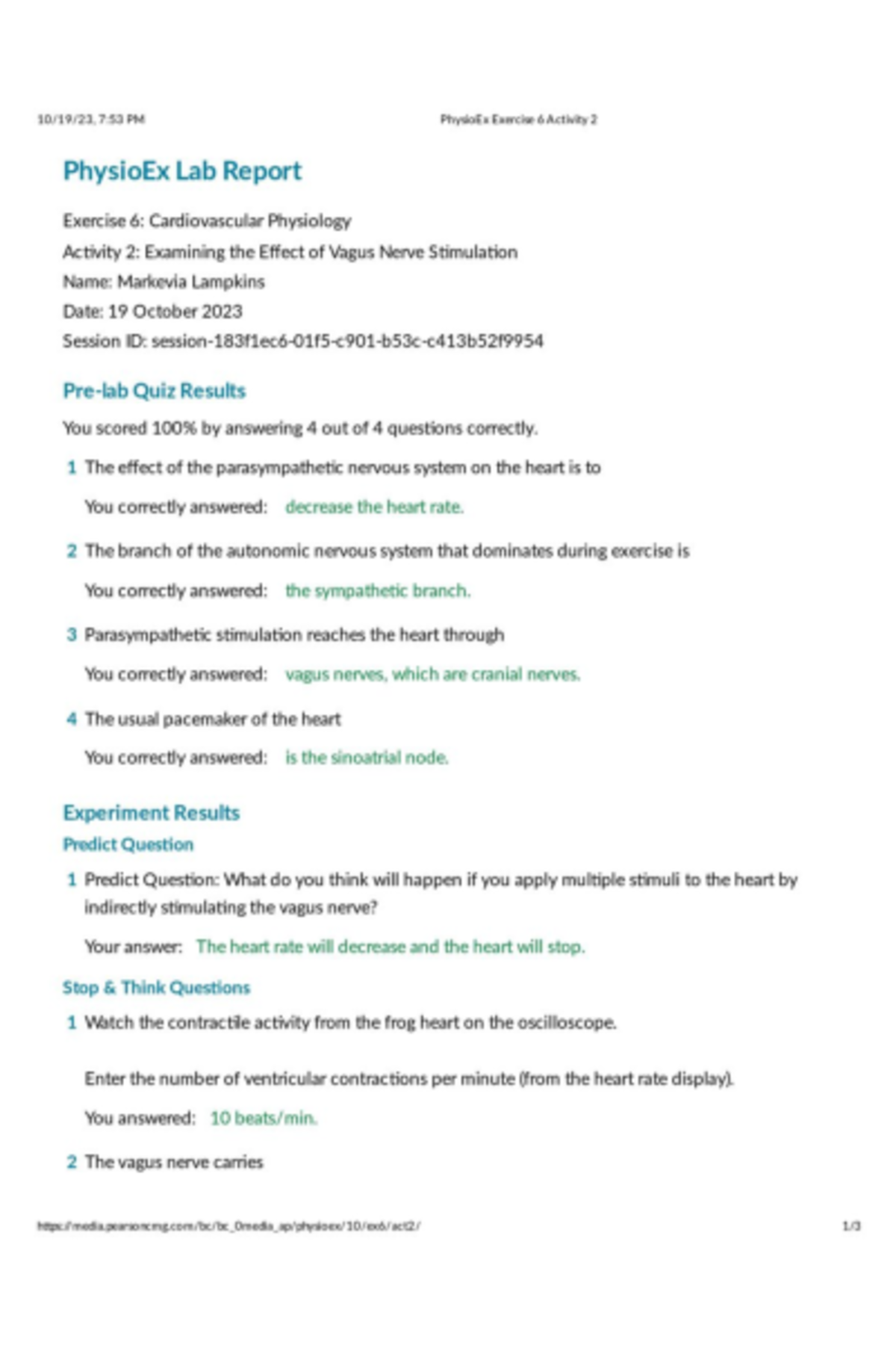 Activity 2. pdf - A&P - BIOL 207 - Studocu