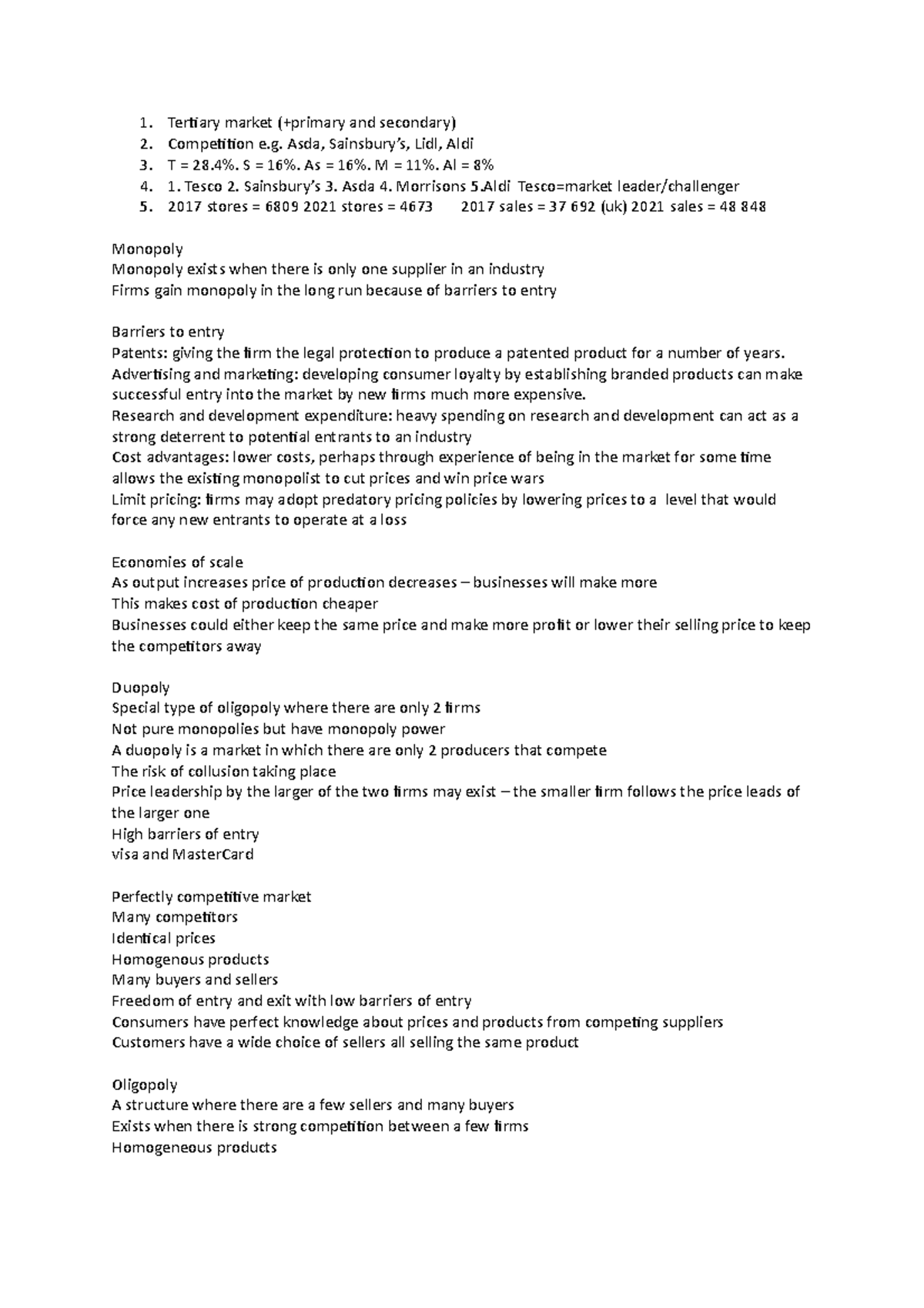 Assignment 2 help - Tertiary market (+primary and secondary ...