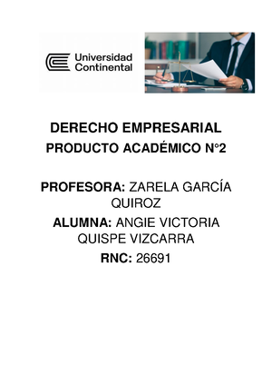 PA02 U2 Act - resuelto - Producto Académico N° 2: Tarea 1. Consideraciones: Criterio Detalle ...
