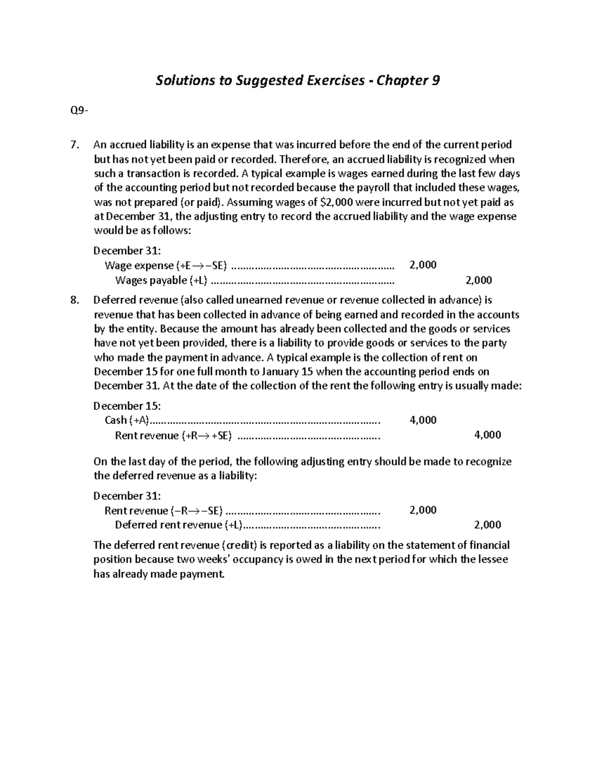 Ch09 - Solutions to Suggested Exercises - Solutions to Suggested ...