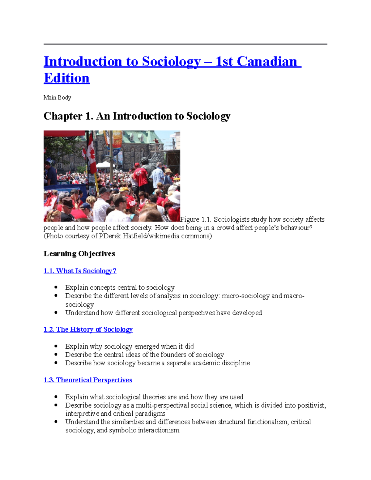 Introduction to Sociology - An Introduction to Sociology Figure 1 ...